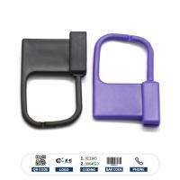 China Disposable Tamper Proof Plastic Padlock Seal 21.5x31.5mm Anti Theft Luggage Mail Bag Security Seal for sale