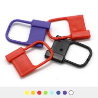 China PP Plastic Padlock Security Seal 21.5x31.5mm One-Time Fixed Length for Handbags Bags for sale