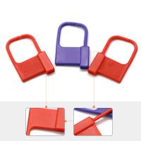 China Plastic Padlock Security Seal 21.5x31.5mm Tamper Evident Lock for Hospital Crash Cart for sale