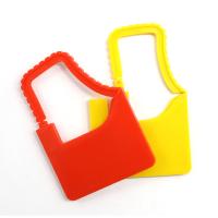 China Numbered Disposable Padlock Seal 38.2x61mm PP Plastic Security Seal for Aviation Hospital for sale