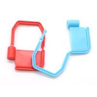 China Industrial Padlock Type Security Seal PP 41x62mm Luggage Padlock Seal for Supermarket for sale