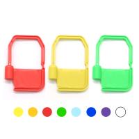 China Industrial Padlock Type Security Seal PP 41x62mm Luggage Padlock Seal for Supermarket for sale