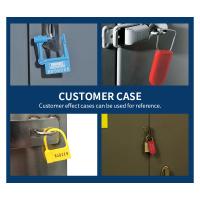 China Industrial Padlock Type Security Seal PP 41x62mm Luggage Padlock Seal for Supermarket for sale