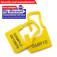 China JCPL005 disposable lock padlock seal high security tamper proof container plastic padlock seal for sale