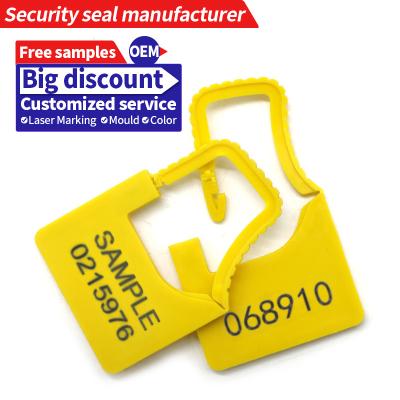 China JCPL005 disposable lock padlock seal high security tamper proof container plastic padlock seal for sale