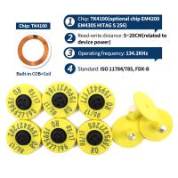 China JCET010 NFC Animal Ear Tag for Cattle Sheep Pig Custom TPU RFID Livestock Tag for sale