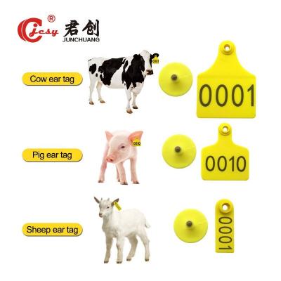 China Custom TPU RFID Ear Tag for Cattle Sheep Goat Pig with Laser Printing 134.2kHz for sale
