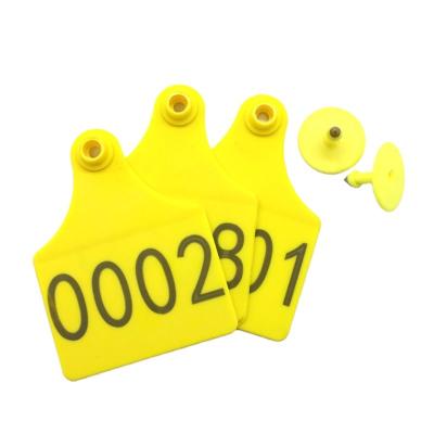 China JCET015 TPU Animal Ear Tag for Cattle Sheep Farm Laser Printing Custom Logo 1 Pcs for sale