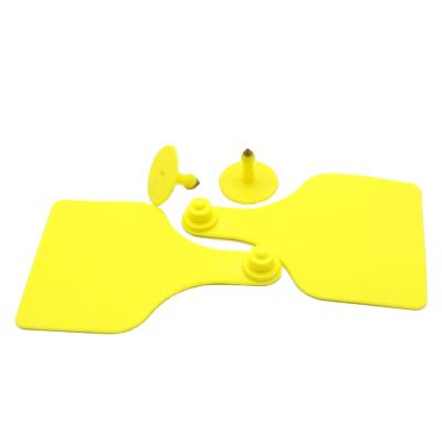 China TPU Animal Ear Tags for Livestock Management Custom Logo Laser Printing Durable Red Yellow Green for sale