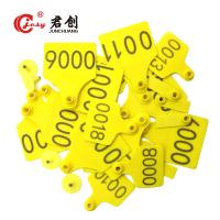 China ICAR Certified RFID UHF Animal Ear Tag 134.2kHz TPU Livestock Tracking Tag for Cattle Sheep Pig for sale