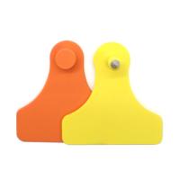 China JCET027 TPU 134.2kHz Hitag S256 RFID Animal Ear Tag for Cattle Sheep Rabbit for sale