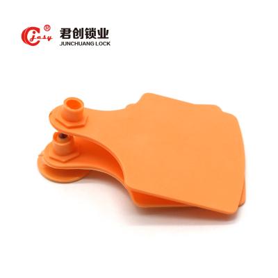 China JCET007 Three Color Livestock TPU Cattle Ear Tags 134.2kHz RFID for Animal Identification for sale