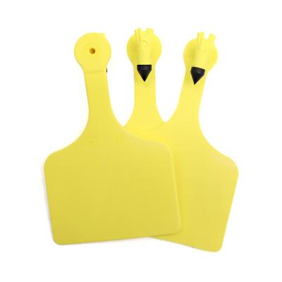 China JCET017 RFID TPU Animal Ear Tag for Cattle Pig Sheep Goat Livestock Identification with Laser Printing for sale