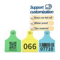 China JCET045 13.56 MHz RFID Ear Tags for Cattle Livestock Identification 100pcs for sale