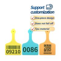 China JCET017 RFID LF 125kHz Sheep Ear Tag for Large Farm Animal Identification for sale