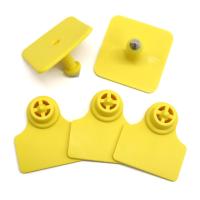 China TPU Animal Ear Tag with Chip for Cattle Sheep Goat Livestock ID Tracking 30mm for sale