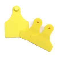 China JCET026 Smart Farm RFID Animal Ear Tag TPU Material Serial Number for Sheep Goat Livestock Management for sale
