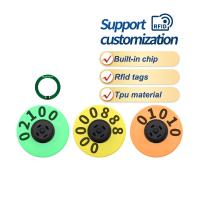 China JCET021 RFID Ear Tag for Cattle Sheep Pig Livestock Identification 134.2kHz FDX-B for sale