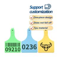 China TPU Livestock Ear Tag for Cattle Sheep Goat JCET016 Electronic Animal Identification Tag for sale
