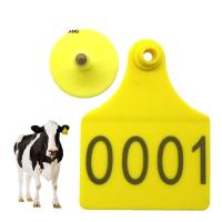 China JCET015 TPU Animal Ear Tag Laser Printing Custom Logo for Cattle Sheep Rabbit Livestock Management for sale