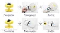 China JCET010 RFID Animal Ear Tag TPU 5-10 Year Lifespan Livestock Tracking System for sale