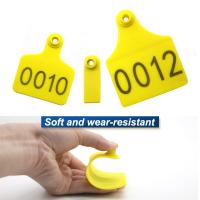 China JCET TPU Cattle Sheep Ear Tag with Laser Numbering Custom Logo 134.2kHz RFID Option for sale