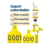 China JCET TPU Cattle Sheep Ear Tag with Laser Numbering Custom Logo 134.2kHz RFID Option for sale