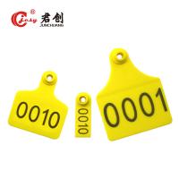 China Junchuang JCET ISO 17717 Livestock Ear Tag 30mm TPU RFID for Pig Sheep Cattle for sale