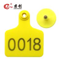 China TPU Livestock Ear Tag for Sheep Pig Goat Cattle with RFID 134.2kHz Custom Printing for sale