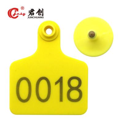 China TPU Livestock Ear Tag for Sheep Pig Goat Cattle with RFID 134.2kHz Custom Printing for sale
