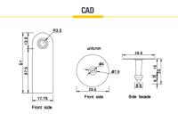 China TPU Livestock Ear Tag JCET003 with Laser Numbering for Cattle Sheep Pig for sale