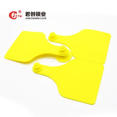 China JCET006 TPU Livestock Ear RFID Tags 73x112mm for Cattle Sheep Horses Custom Colors for sale