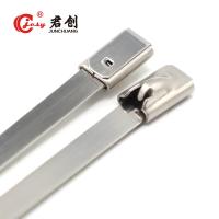 China Stainless Steel Self-Locking Cable Tie 304 316 High Tensile Strength 550C for sale