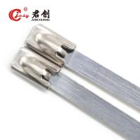 China Stainless Steel Self-Locking Cable Tie 304 316 High Tensile Strength 550C for sale
