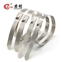China Stainless Steel Self-Locking Cable Tie 304 316 High Tensile Strength 550C for sale