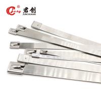 China Stainless Steel Self-Locking Cable Tie 304 316 High Tensile Strength 550C for sale