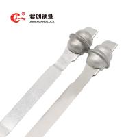 China JCSS004 Metal Strap Seal 215mm Tinplate Steel Tamper Evident Container Door Seal for sale