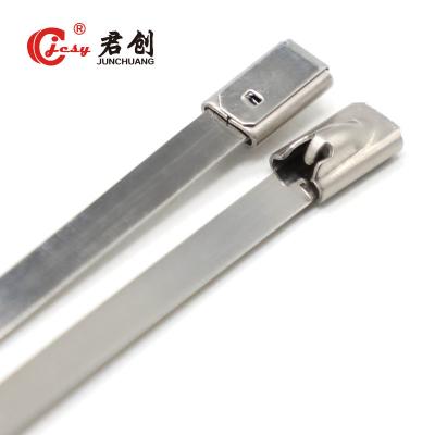 China Self Locking Stainless Steel Cable Tie 304 316 JCST001 for Industrial Use for sale