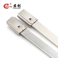 China Self Locking Stainless Steel Cable Tie JCST004 304 316 Strapping Seal 550C for sale