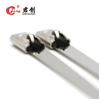 China Self Locking Stainless Steel Cable Tie JCST004 304 316 Strapping Seal 550C for sale