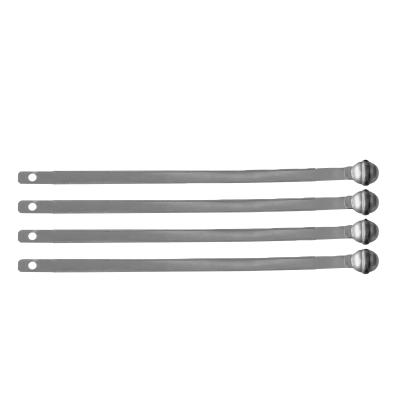 China JCSS002 Metal Strap Seal High Security Seal Edge Curled Self Lock for sale
