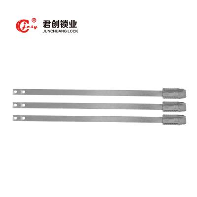 China Heavy Duty Metal Serrated Seals Steel Strapping 19mm x 0.8mm Iron Emboss for sale