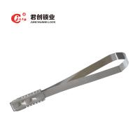 China Tinplate Metal Strip Seal 192x7mm Numbered Iron Security Seal Edge Curled Disposable for sale