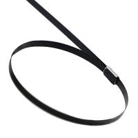 China Stainless Steel Cable Tie Self-Locking Reusable SS Cable Ties 304 Grade 100pcs per Bag for sale