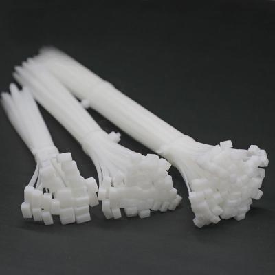 China Nylon 66 Reusable Cable Tie 6mm Width Self-Locking Zip Tie Custom Color 100pcs per Bag for sale