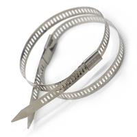China Stainless Steel Cable Tie Self-Locking Metal Tie 4.6mm Width 200mm Length for Outdoor Use for sale