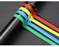 China Releasable Self Locking Nylon Cable Zip Ties Laser Print 4.6 X 370mm for sale