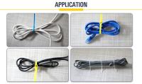 China Releasable Self Locking Nylon Cable Zip Ties Laser Print 4.6 X 370mm for sale