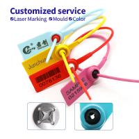 China JCPS003 Plastic Security Seal 300mm Tamper Evident Door Lock Tag with Laser Marking for sale