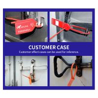 China JCPS003 Plastic Security Seal 300mm Tamper Evident Door Lock Tag with Laser Marking for sale